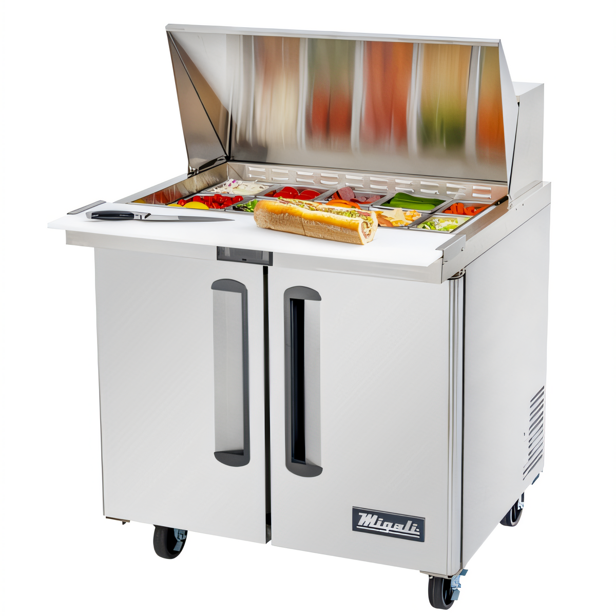 Migali Industries C-SP36-15BT-HC Competitor Series® Refrigerated Prep ...