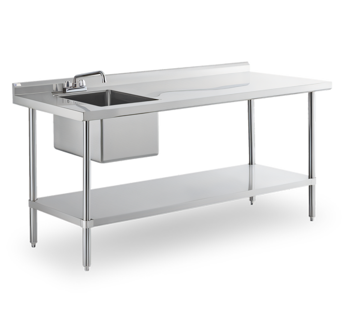 Steel Works Stainless SWSTM-3072WS-L-316 Stainless Steel Prep Tables ...