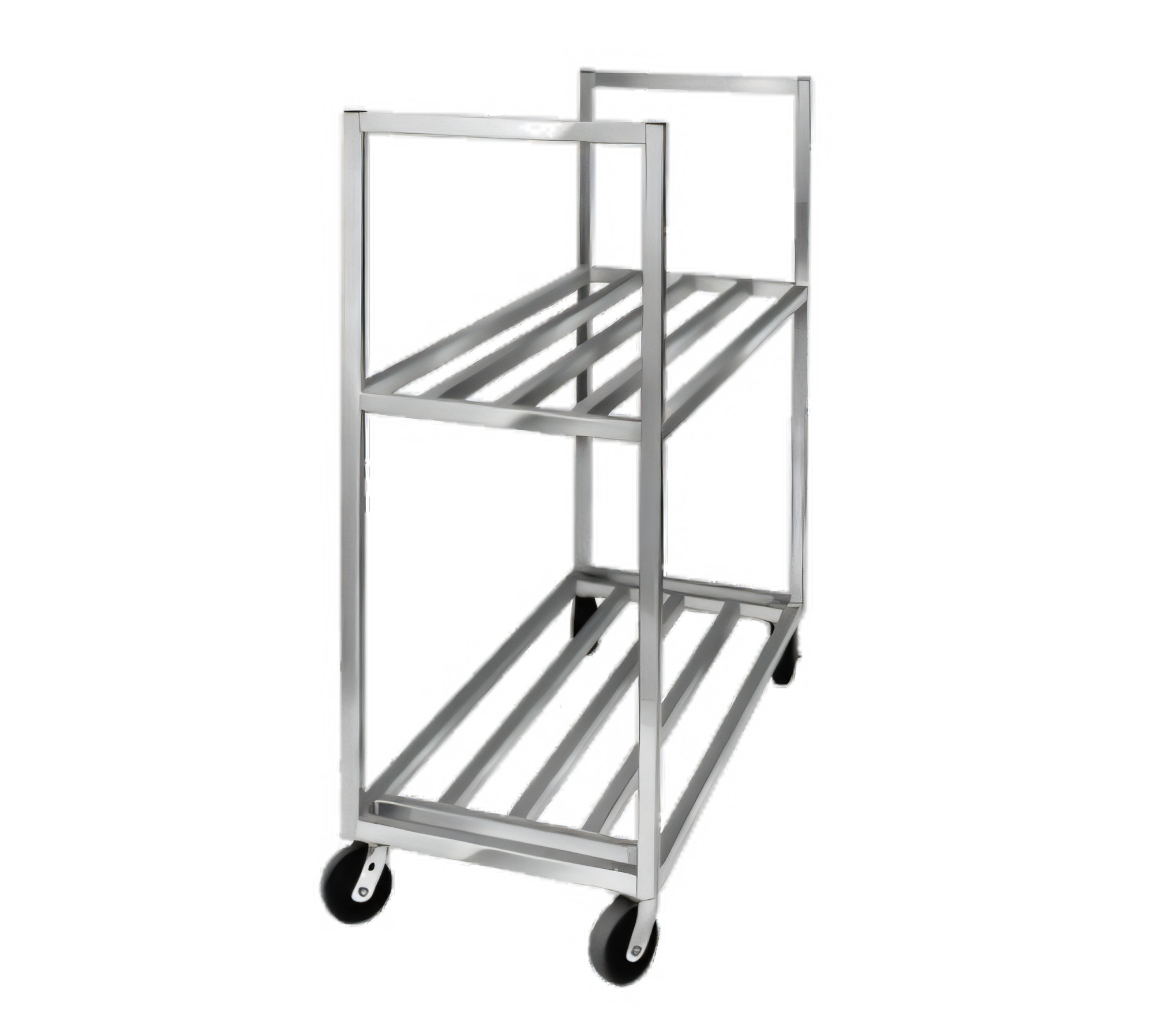 Aluminum 2-Shelf Banquet / Utility Bus Cart, 60 x 20 x 67.5 Inches ...